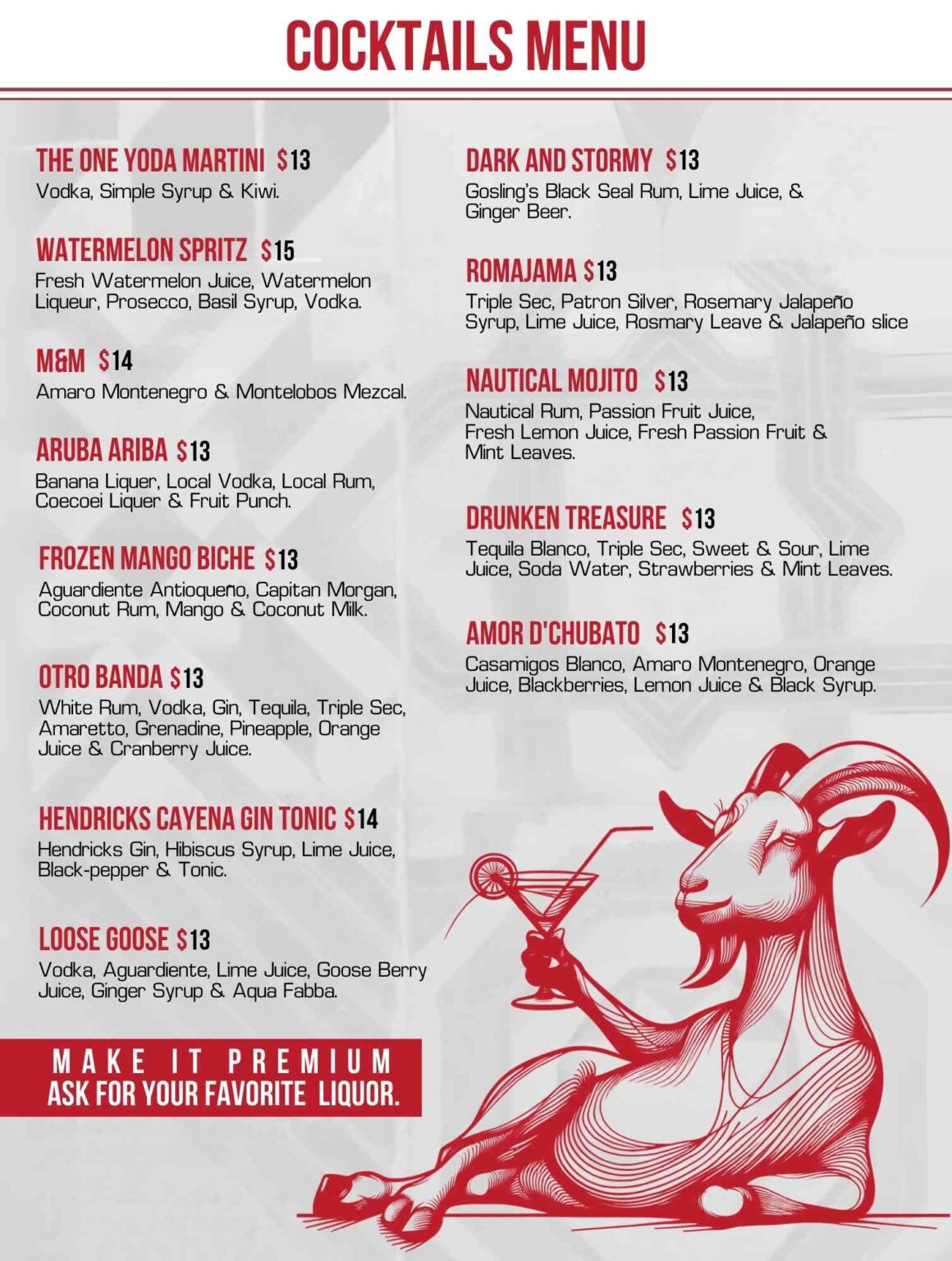 Menu – Local Store Aruba