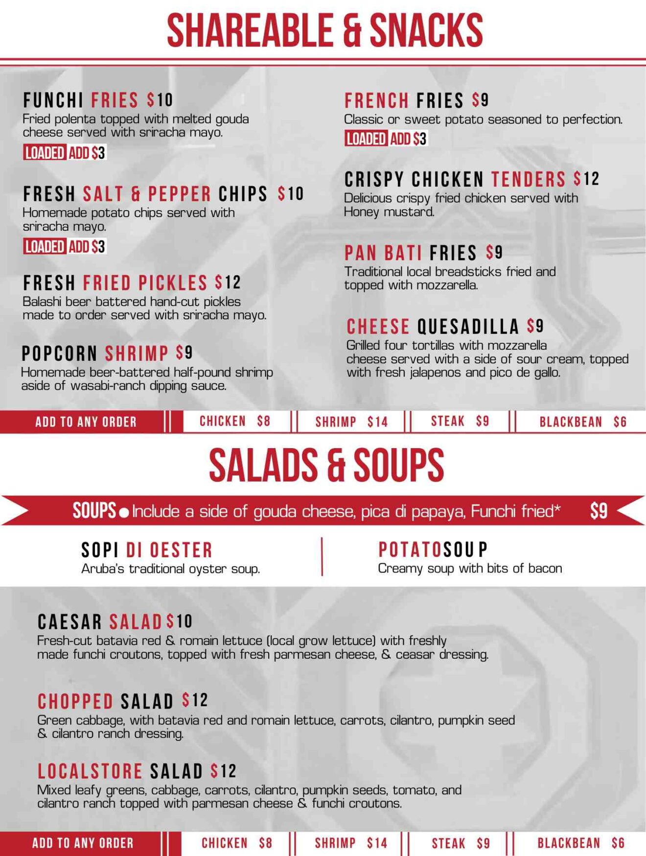 Menu – Local Store Aruba