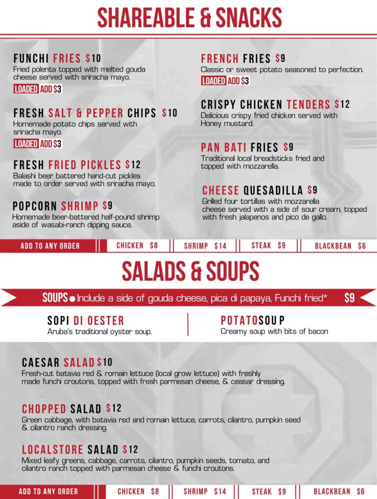 Menu – Local Store Aruba