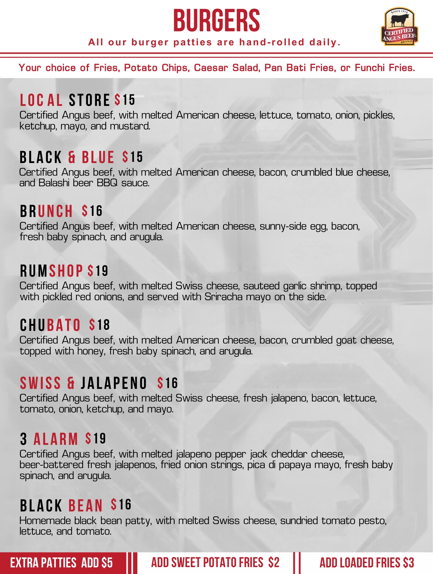 Menu – Local Store Aruba